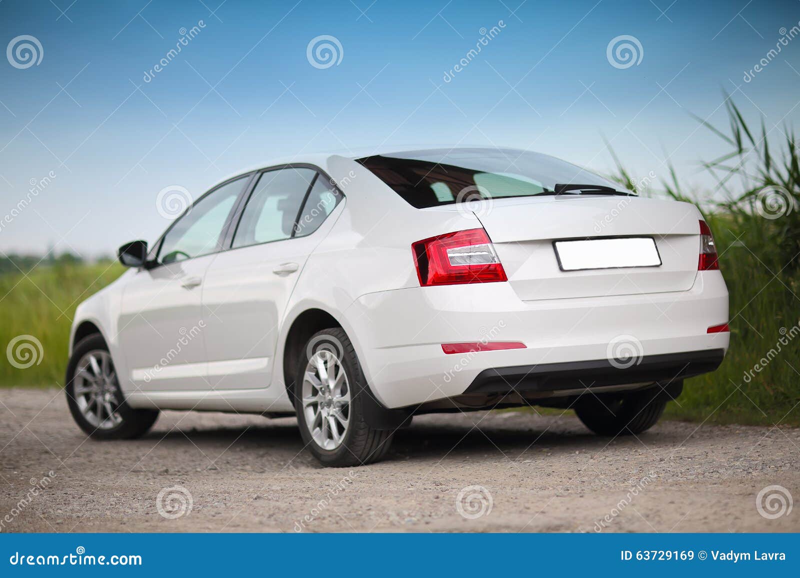 Rear-side view of a car stock image. Image of shine, line - 63729169