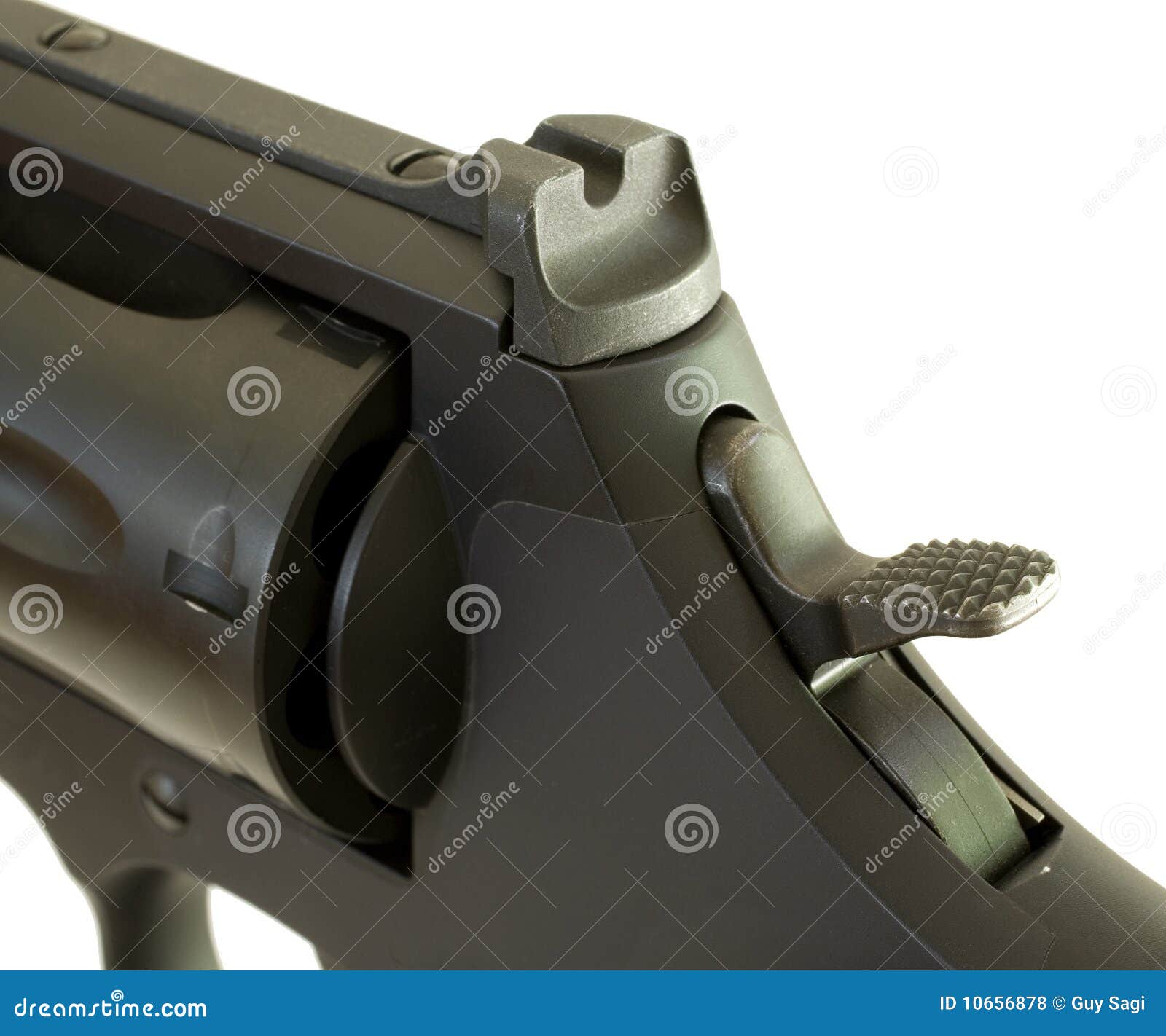 Rear sight stock photo. Image of black, barrel, revolver - 10656878