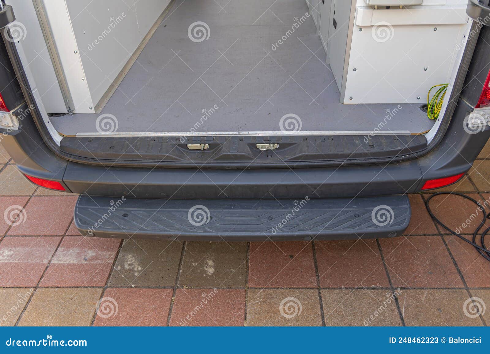 Rear Step in Van stock image. Image of parking, rear - 248462323