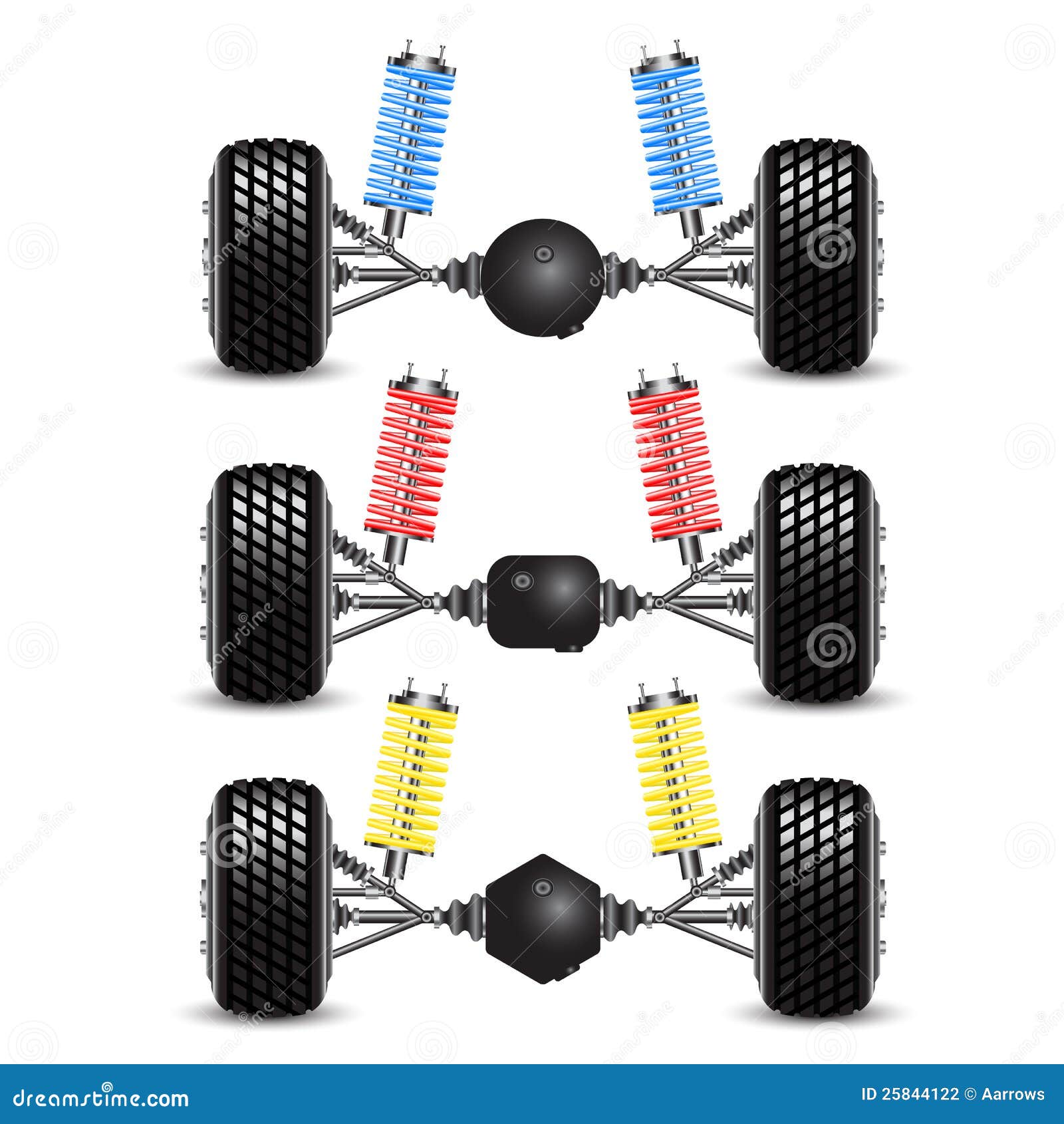 Rear suspension car stock vector. Illustration of parts - 25844122
