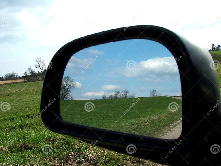Rear view 1 stock photo. Image of green, cloud, reflection - 170472