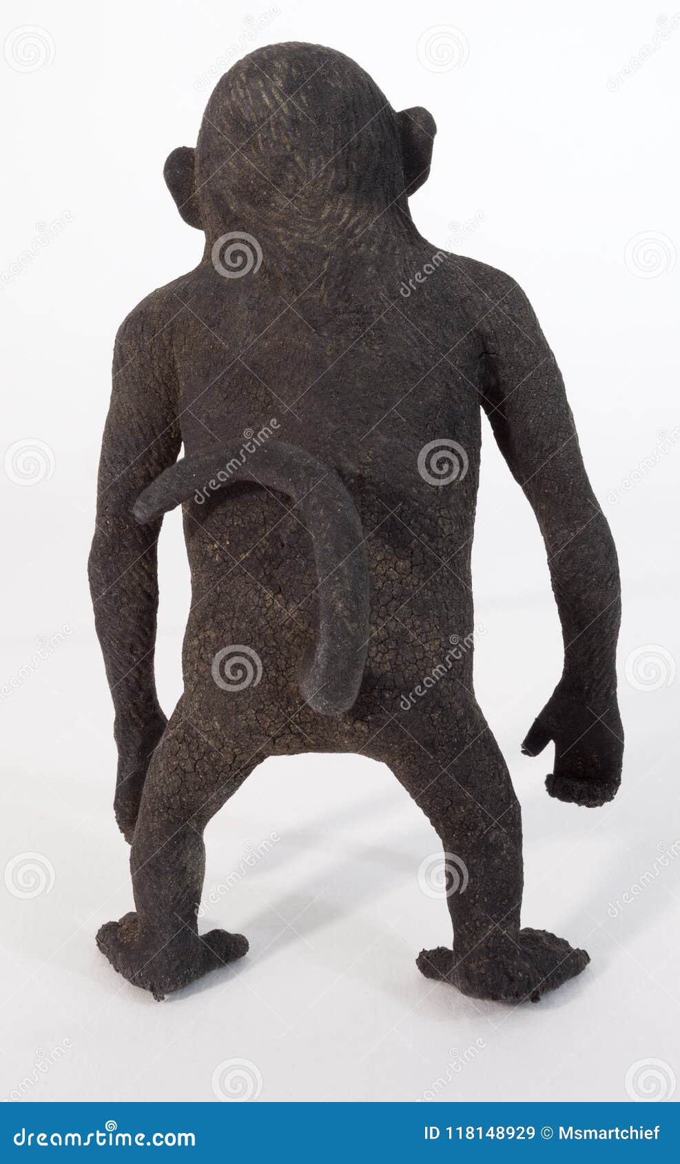 Rear View of Ape Figurine stock image. Image of silly - 118148929