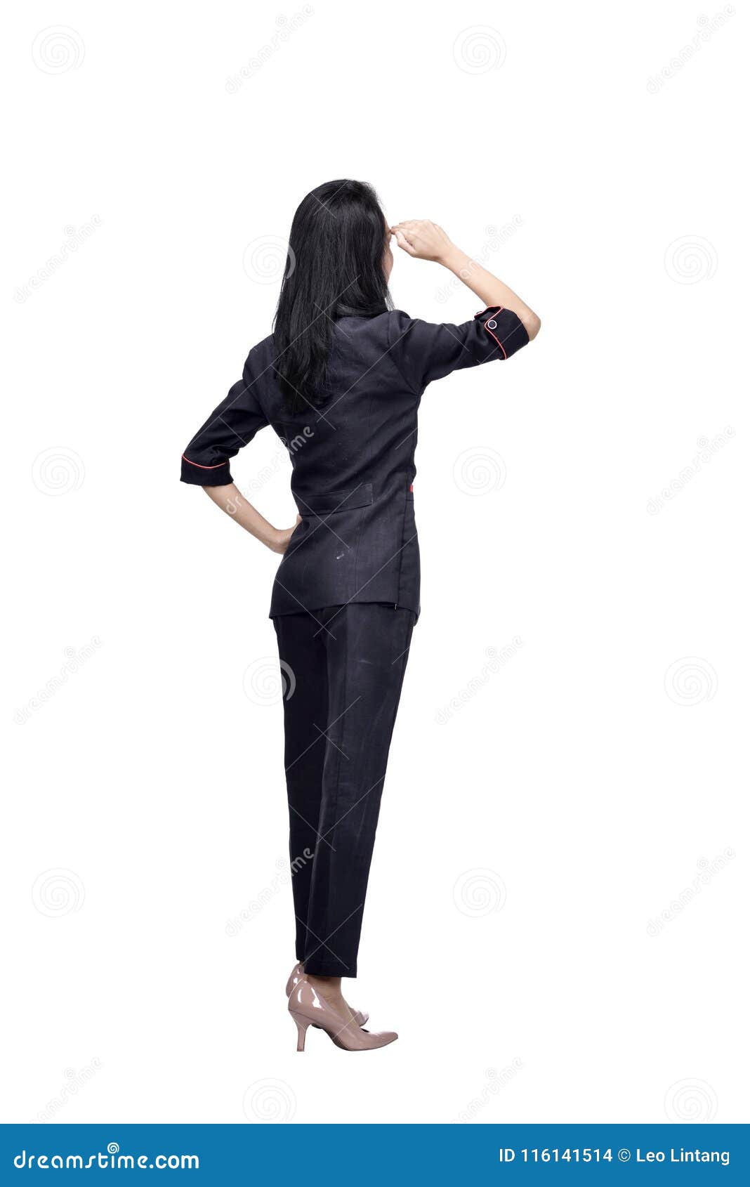 Rear View Of Asian Business Woman Looking Up Stock Photo - Image of ... Rear View Of Asian Business Woman Looking Up Stock Photo - Image of ...