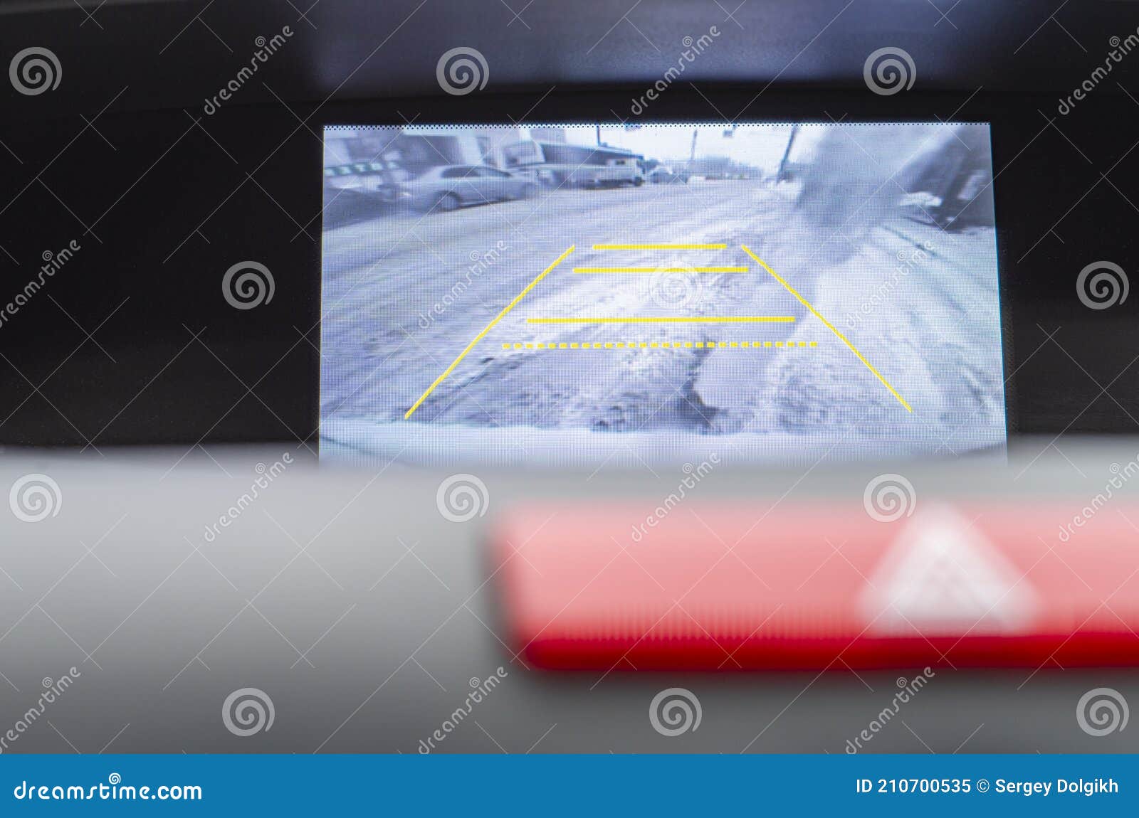 Rear View Camera with Dynamic Steering Trajectory and Steering Wheel ...