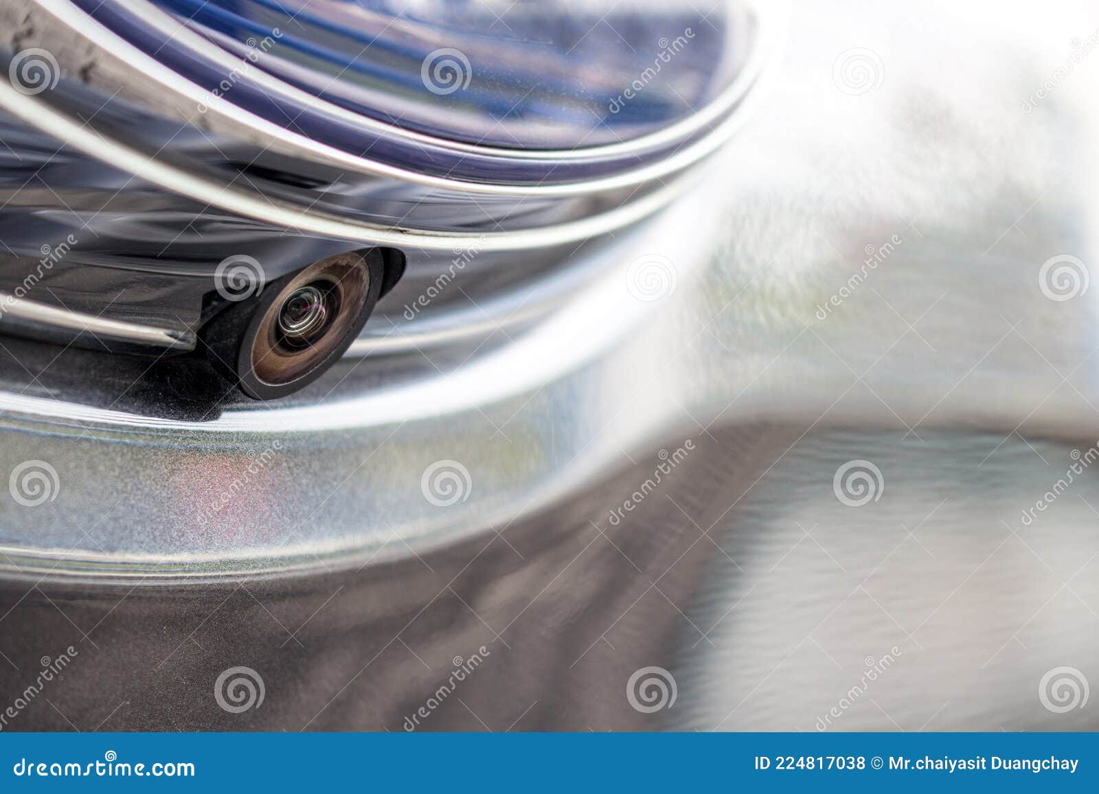Rear View Camera on Trunk Pickup Car Stock Photo - Image of traffic ...
