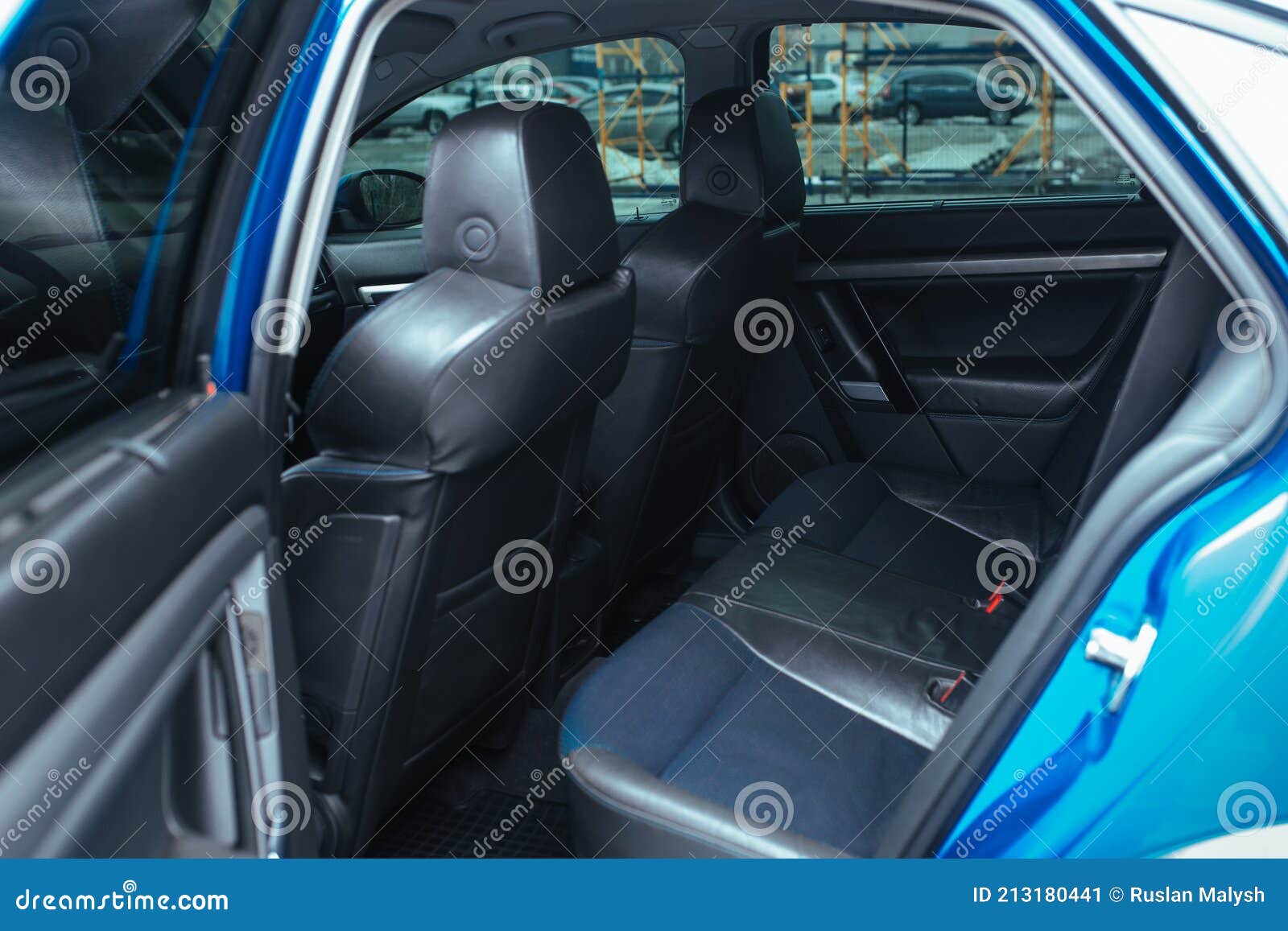 Rear View of the Car Interior Stock Image - Image of pattern, sport ...