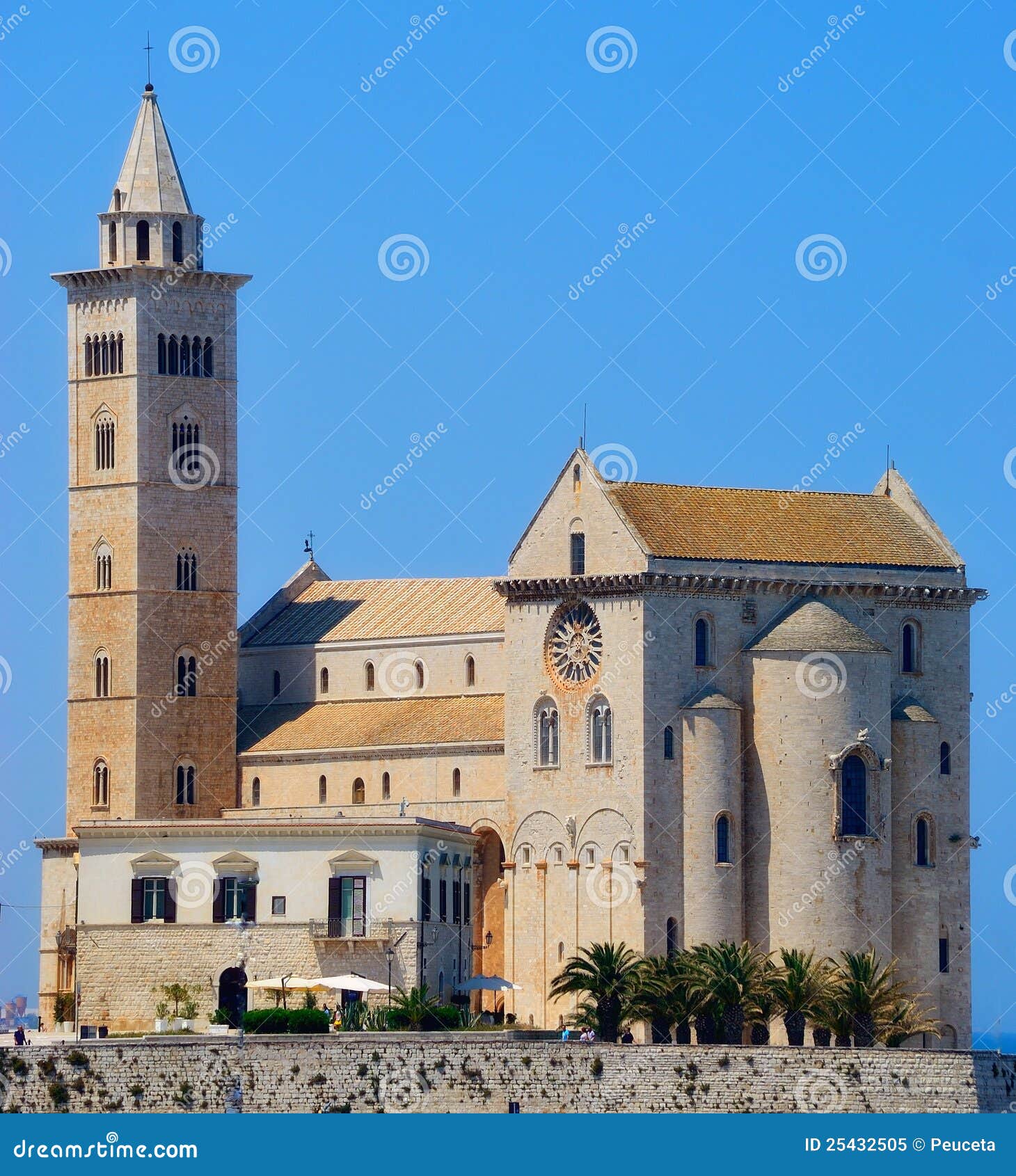 Rear View Cathedral of Trani (BA) Stock Image - Image of magnificent ...
