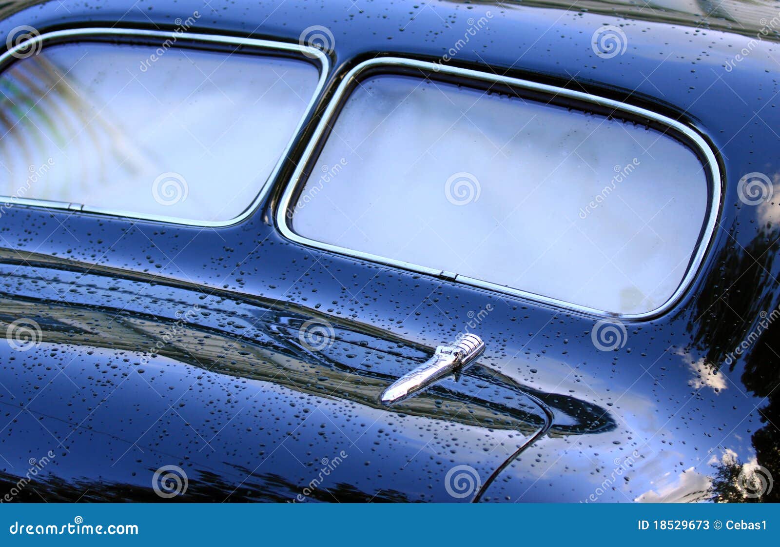 Rear view of classic car stock image. Image of background - 18529673