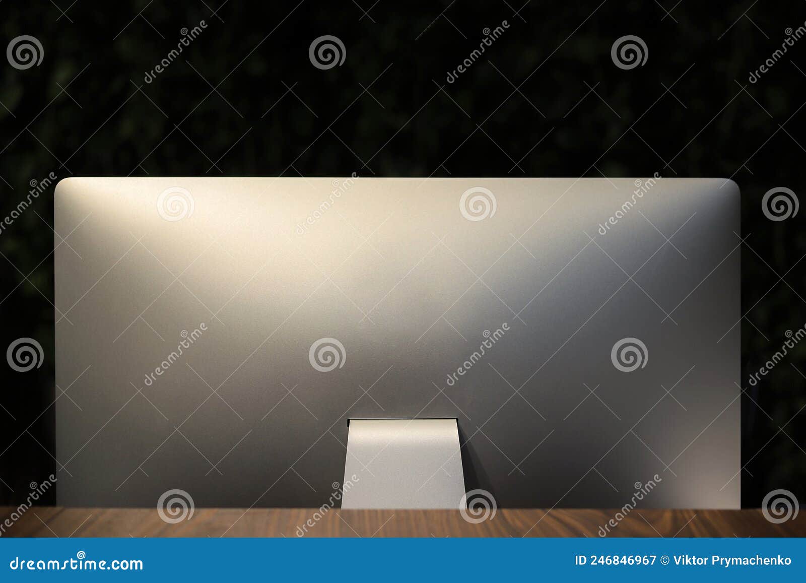Rear View of Computer Monitor Stock Image - Image of interior ...