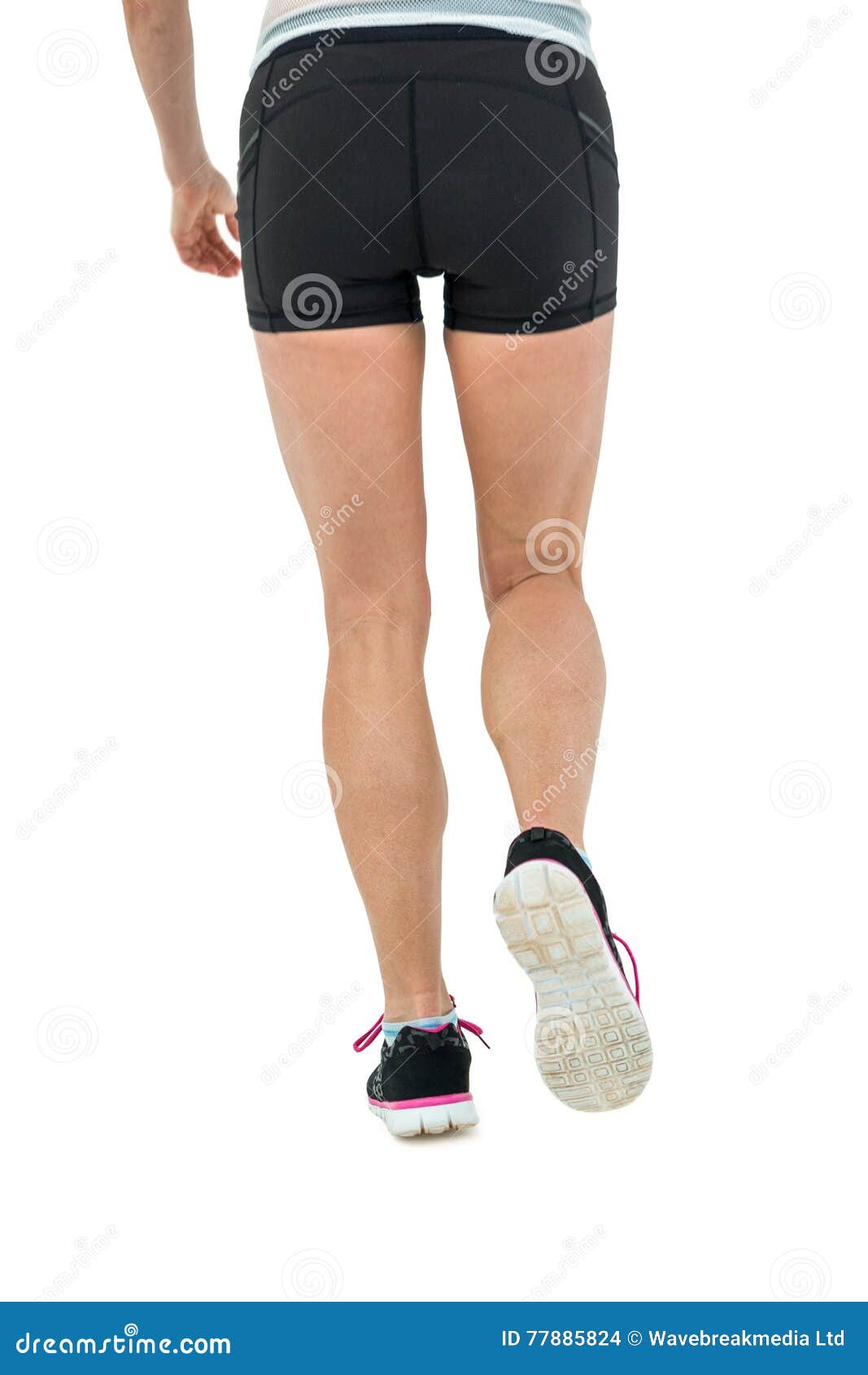 Rear View of Female Athlete Stock Photo - Image of health, rear: 77885824