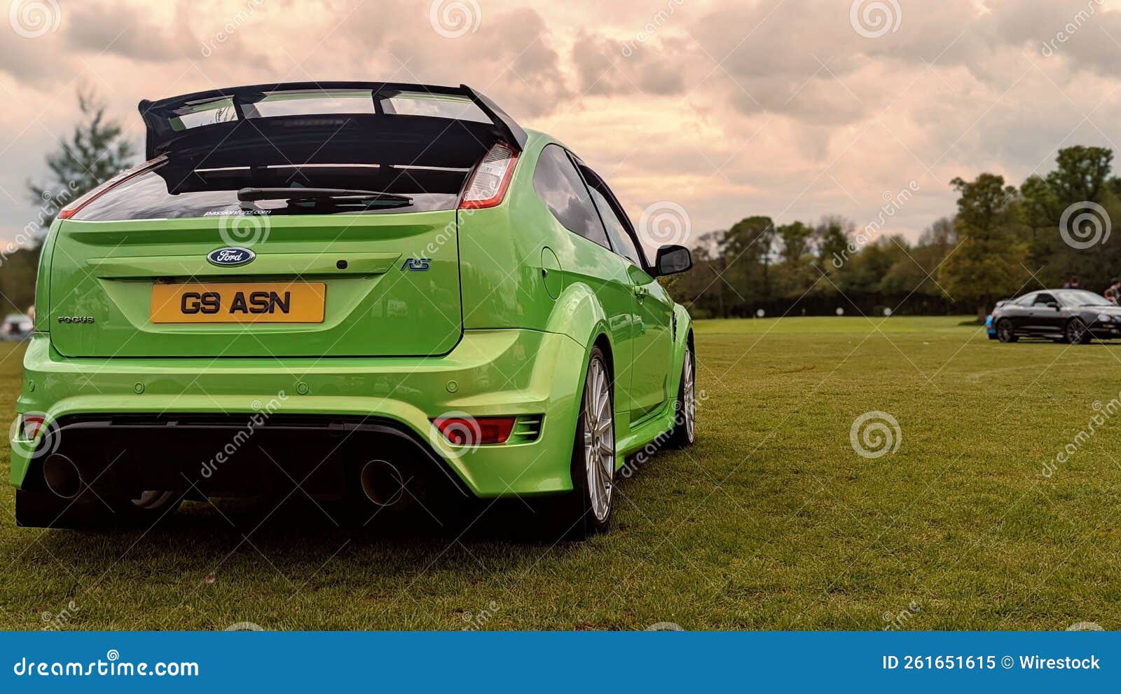Rear View of a Green Ford Focus Editorial Image - Image of driving ...