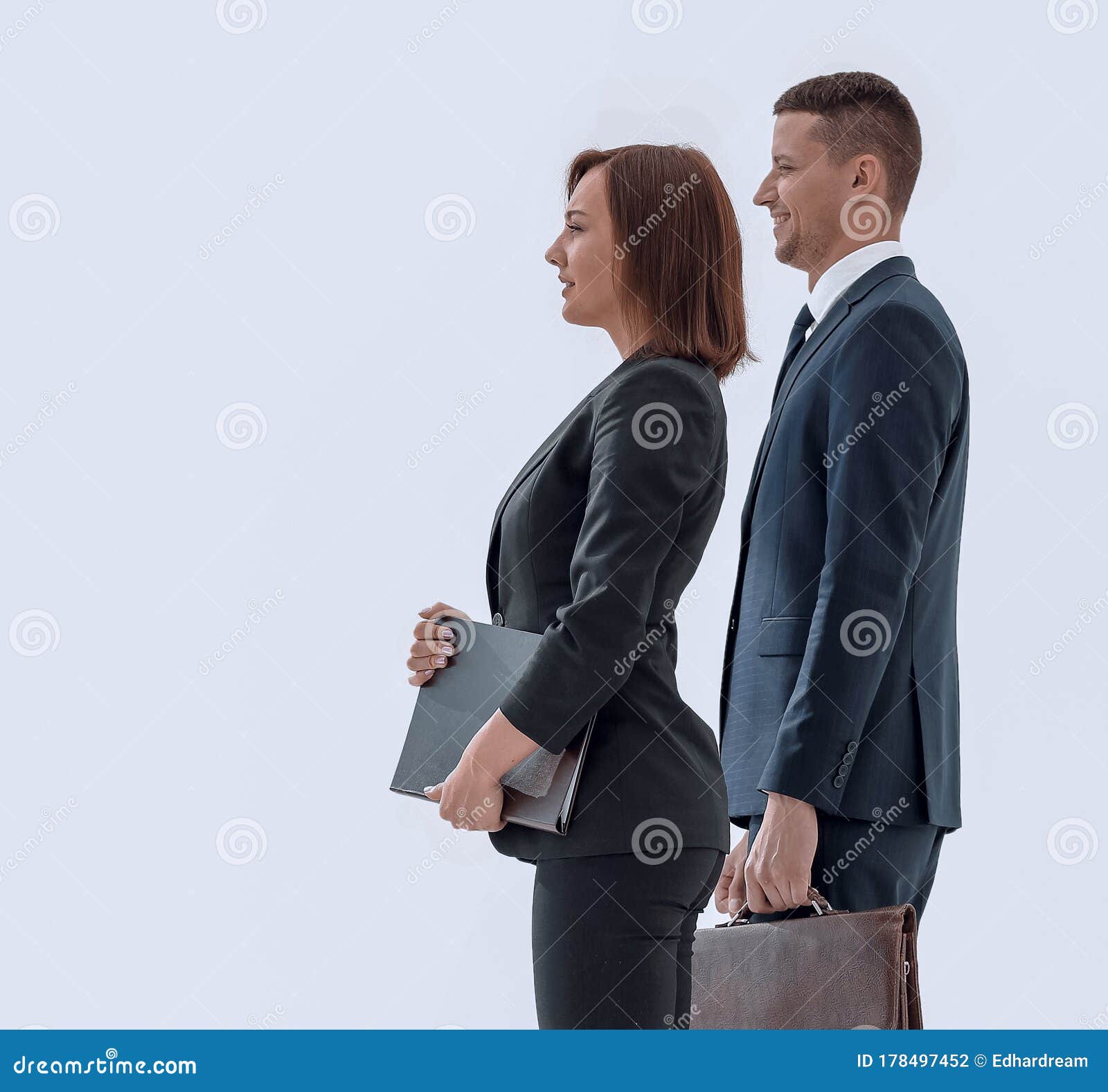 Rear View. Group of Business People Confidently Looking Forward Stock ...