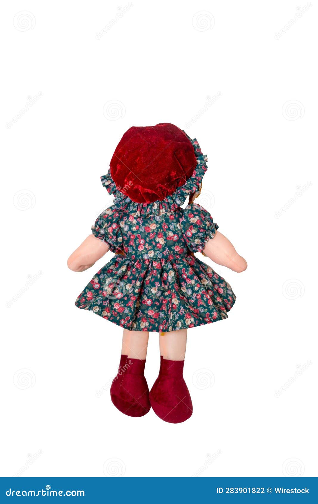 Rear View of a Homemade Plush Doll Stock Photo - Image of bright, baby ...