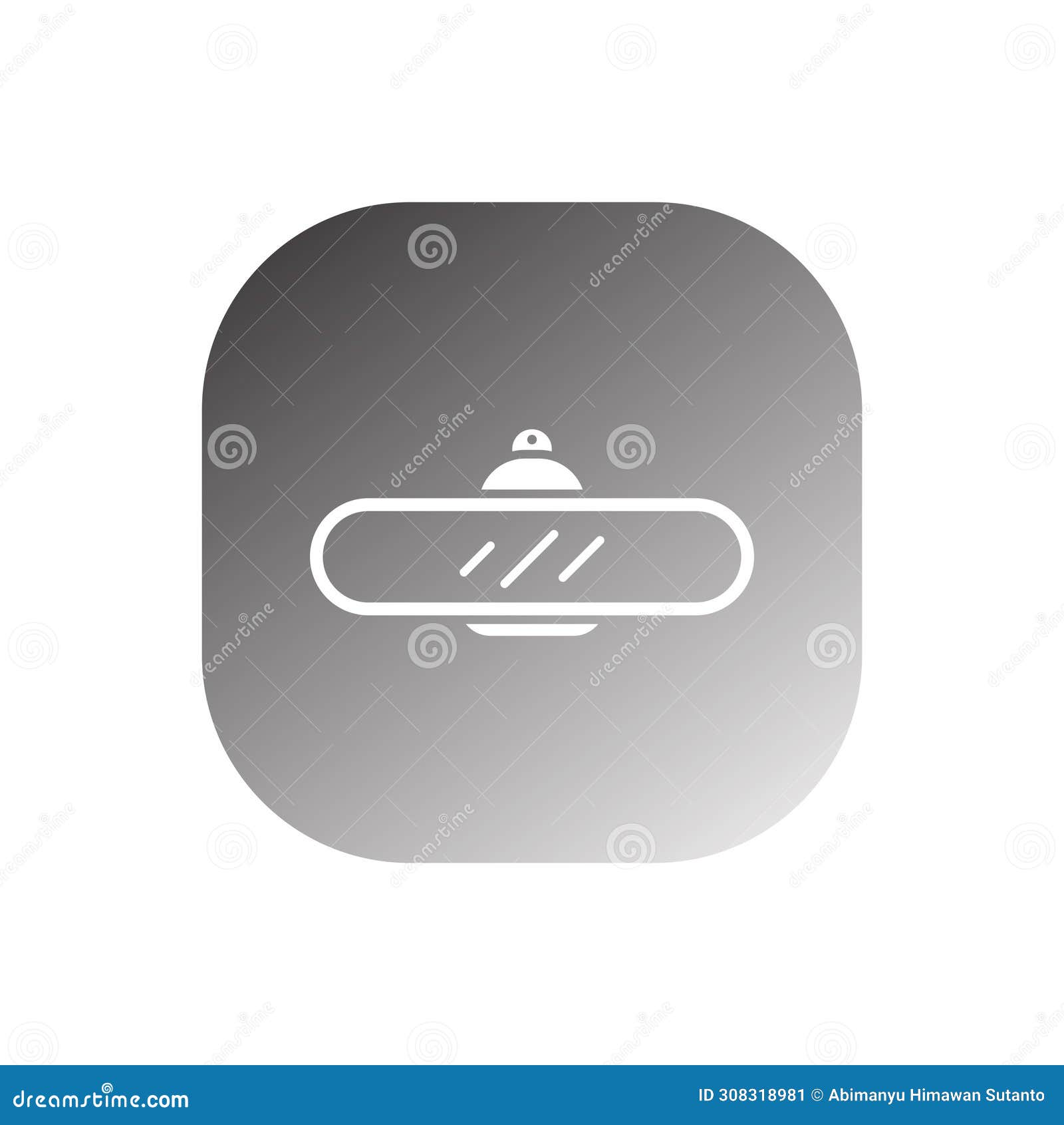 Rear view icon vector stock vector. Illustration of transport - 308318981