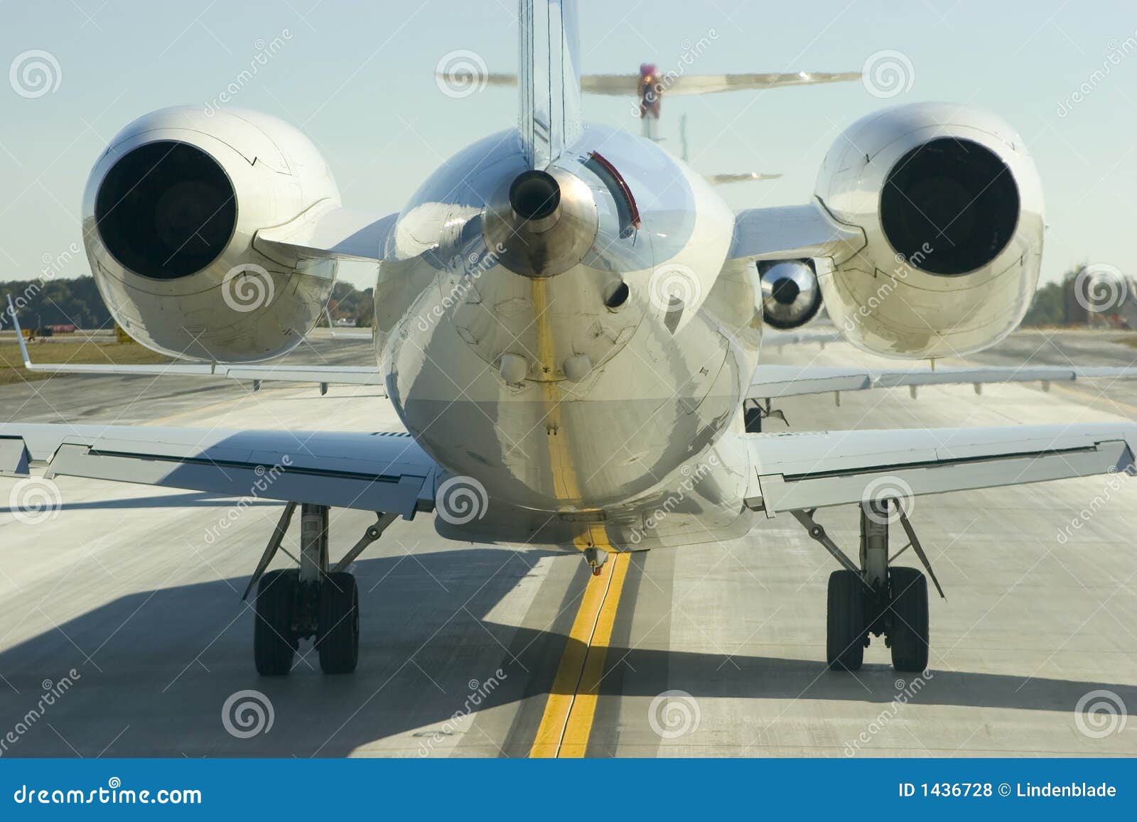 Rear View of Jet stock photo. Image of industry, airplane - 1436728