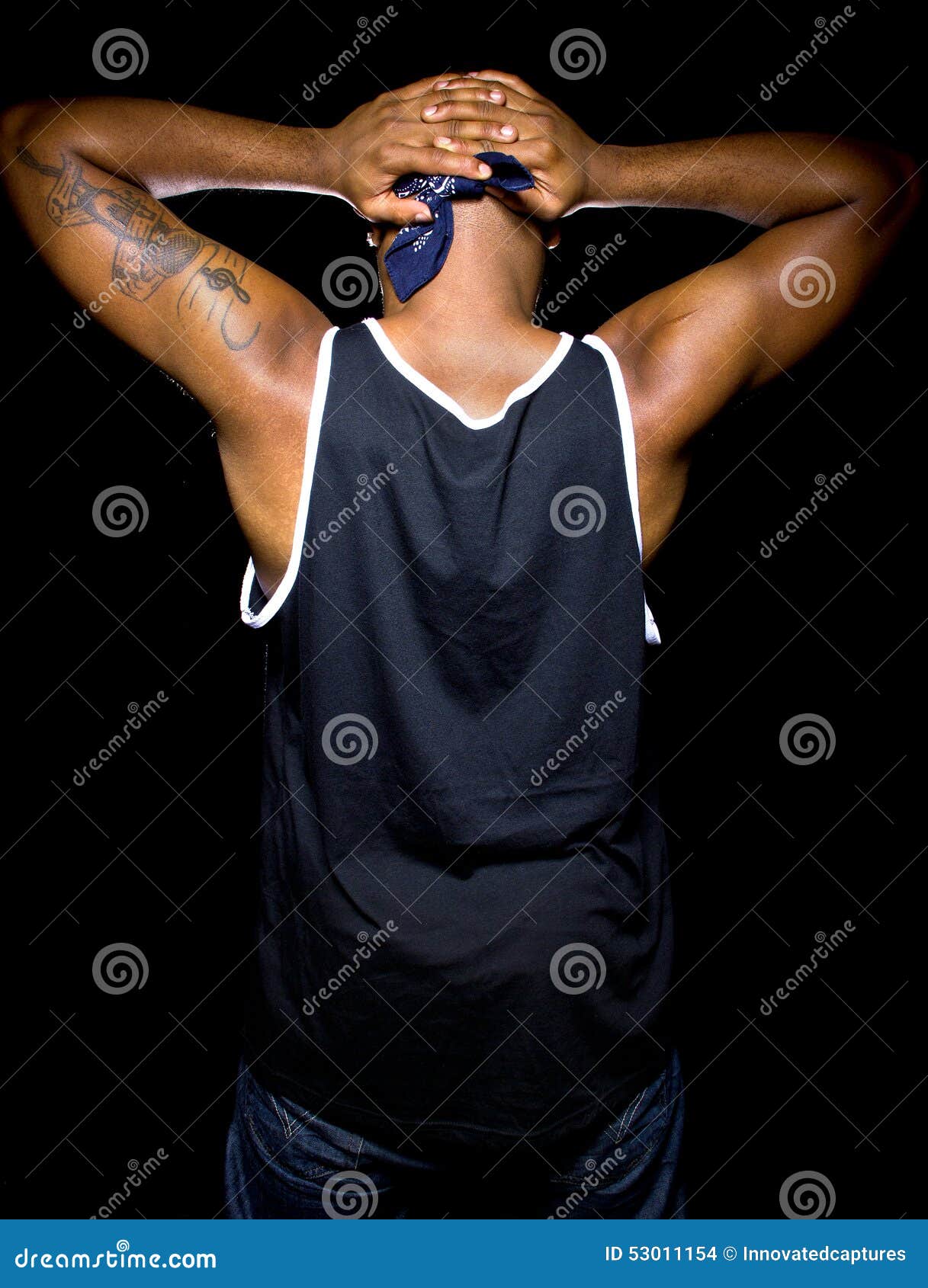 Rear View of Man Being Arrested Stock Photo - Image of crime, criminal ...