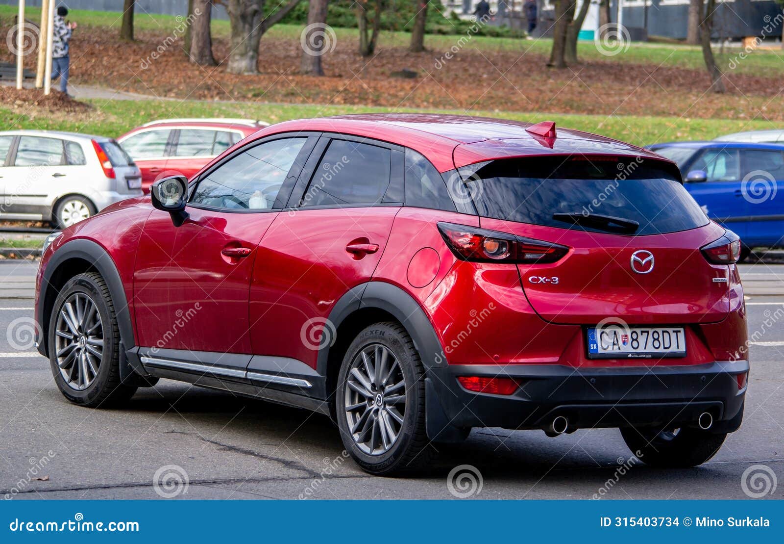 Rear View of Mazda CX-3 Compact Crossover Editorial Stock Image - Image ...