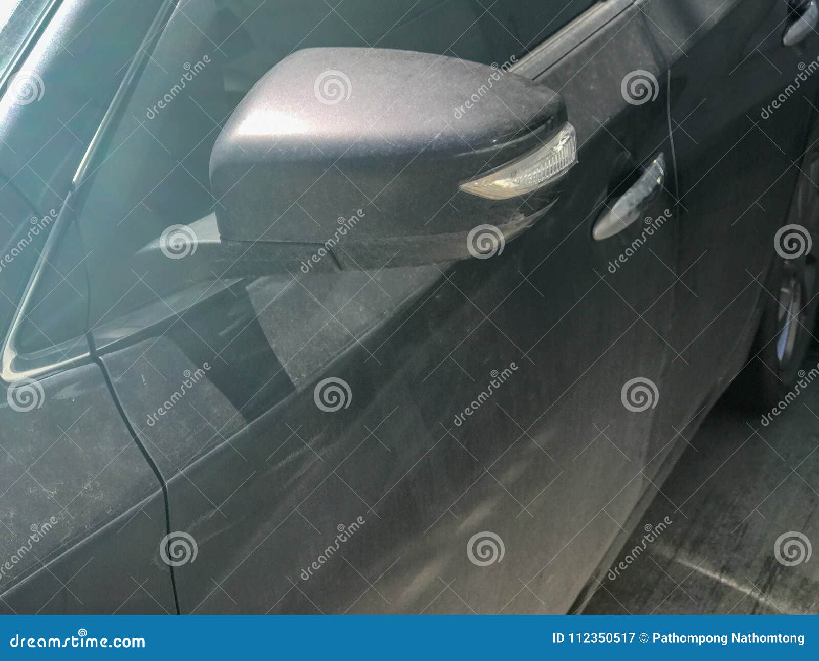 Rear View Mirror of the Car Stock Image - Image of outside, drive ...