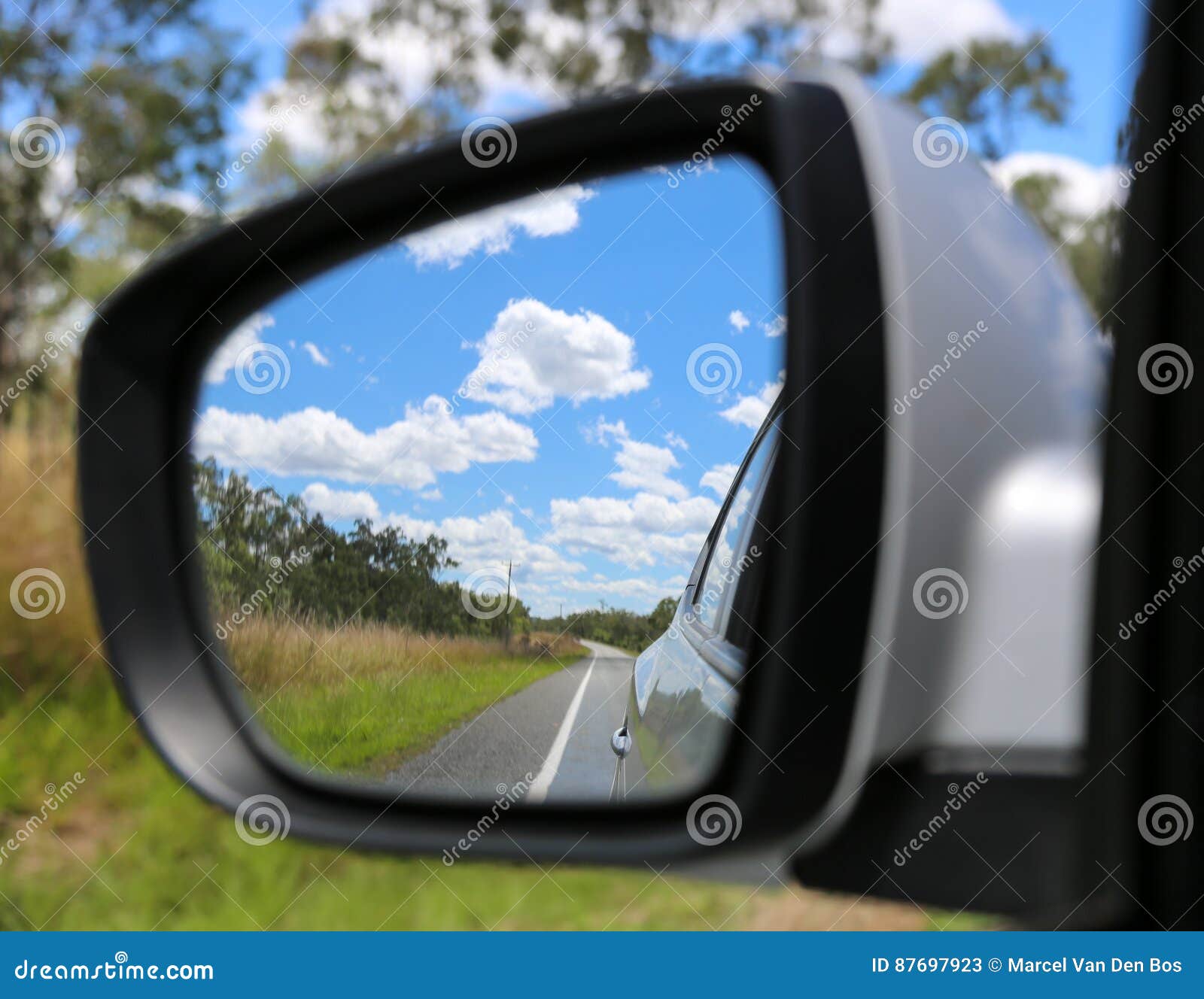 Rear view mirror stock image. Image of mirror, silver - 87697923