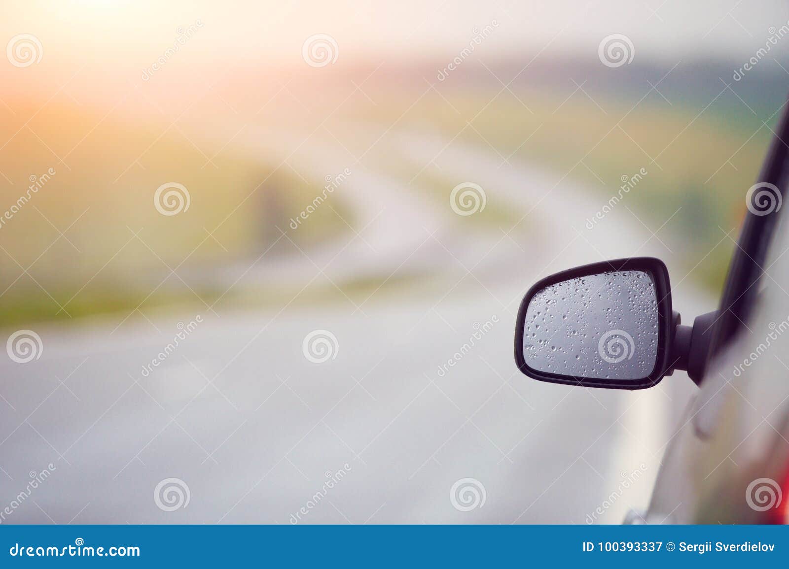 Rear view mirror at sunset stock image. Image of rearview - 100393337 Rear view mirror at sunset stock image. Image of rearview - 100393337