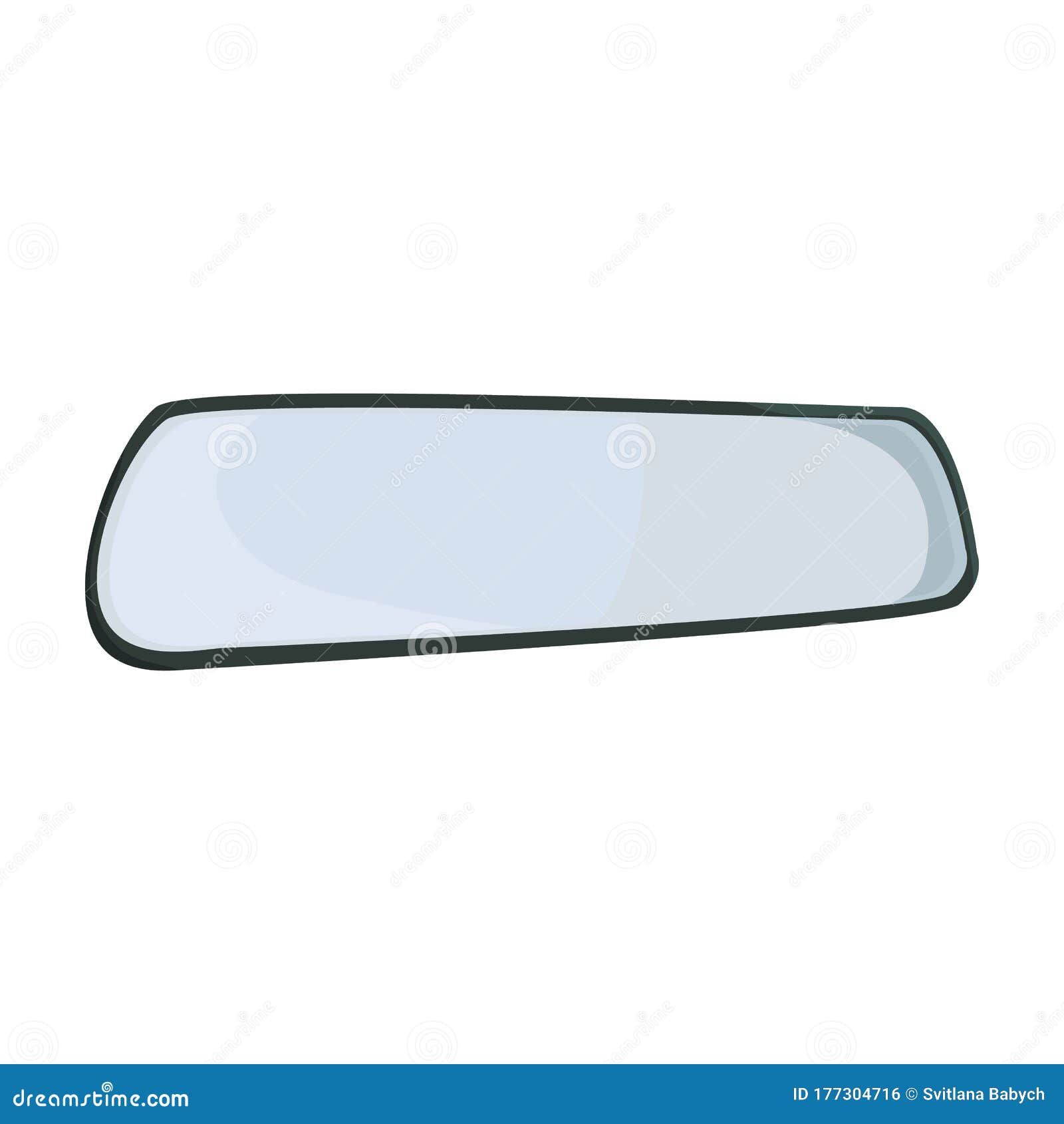 Rear View Mirrors Vector Icon.Cartoon Vector Icon Isolated on White ...