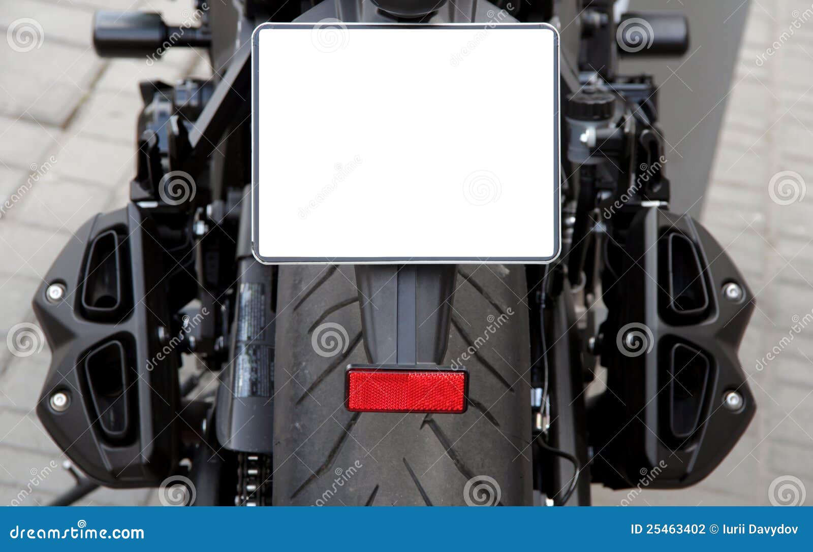 Rear view of motorcycle stock photo. Image of metal, motocross - 25463402