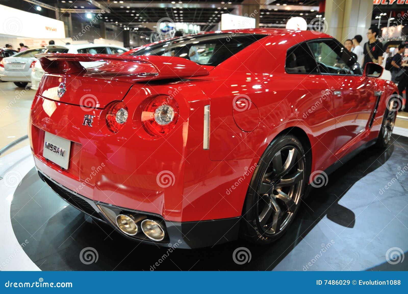 Rear View of Nissan GTR editorial stock image. Image of show - 7486029