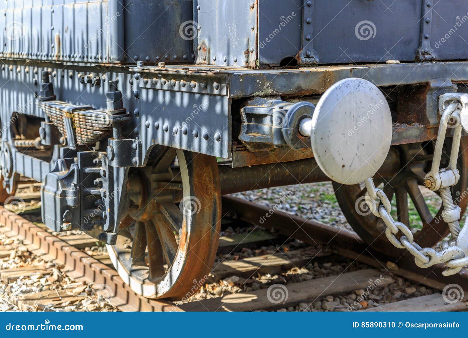 Rear View of an Old Rusty Train Stock Photo - Image of cars, ancient ...