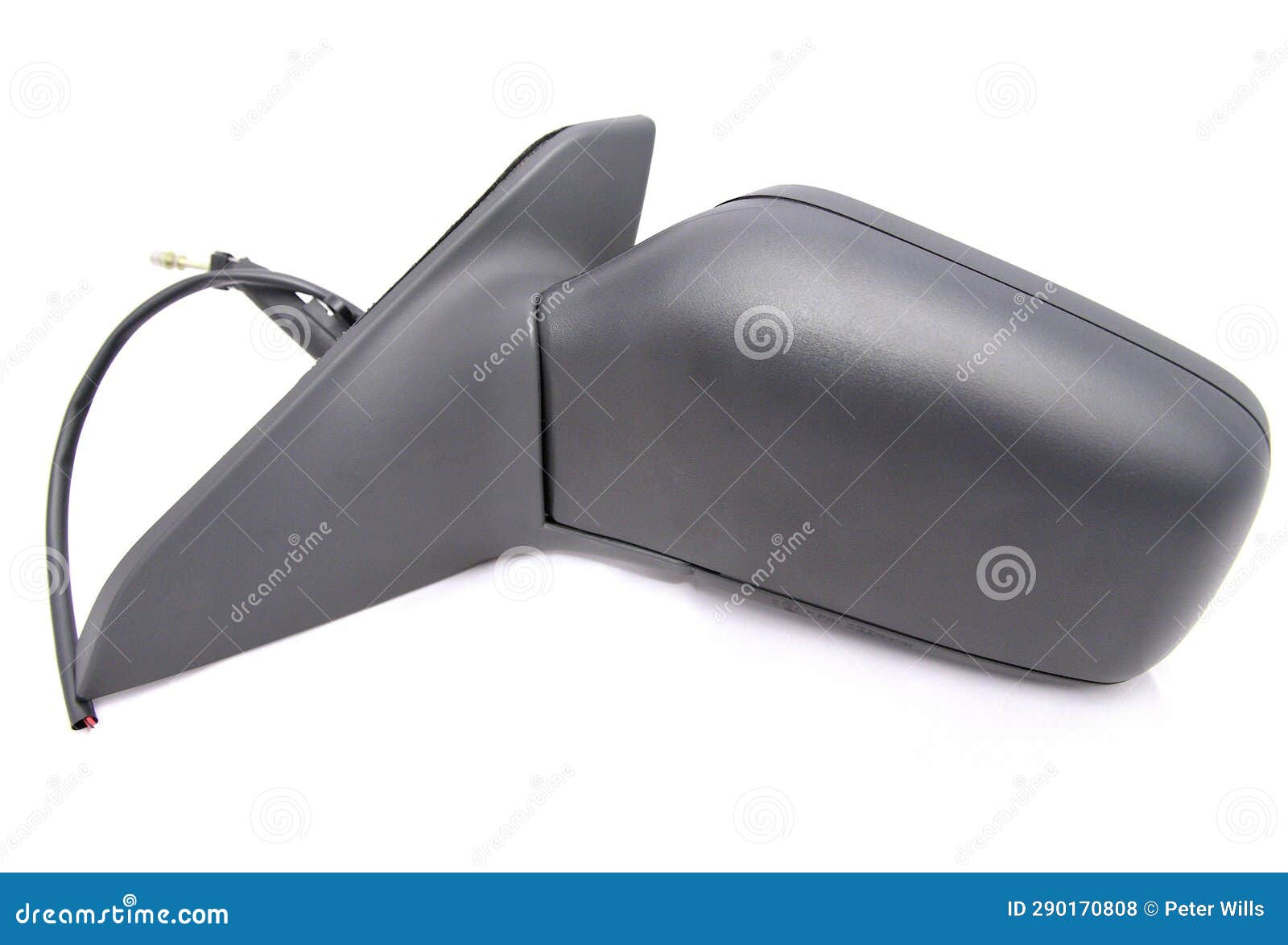 Rear View of a Plastic Covered Car Wing Mirror Stock Photo - Image of ...