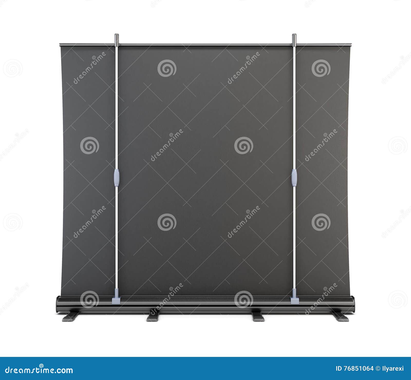Portable Screen For Projection On White Background. 3d Royalty-Free ...