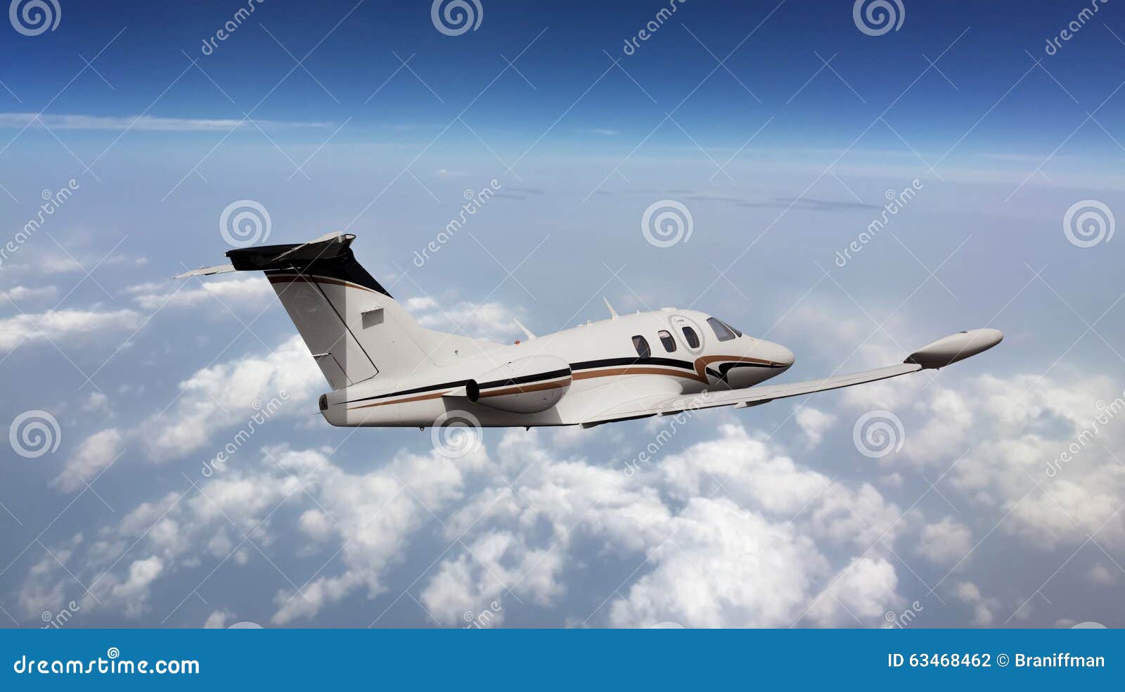 Rear View of a Private Jet Flying Stock Photo - Image of luxury ...