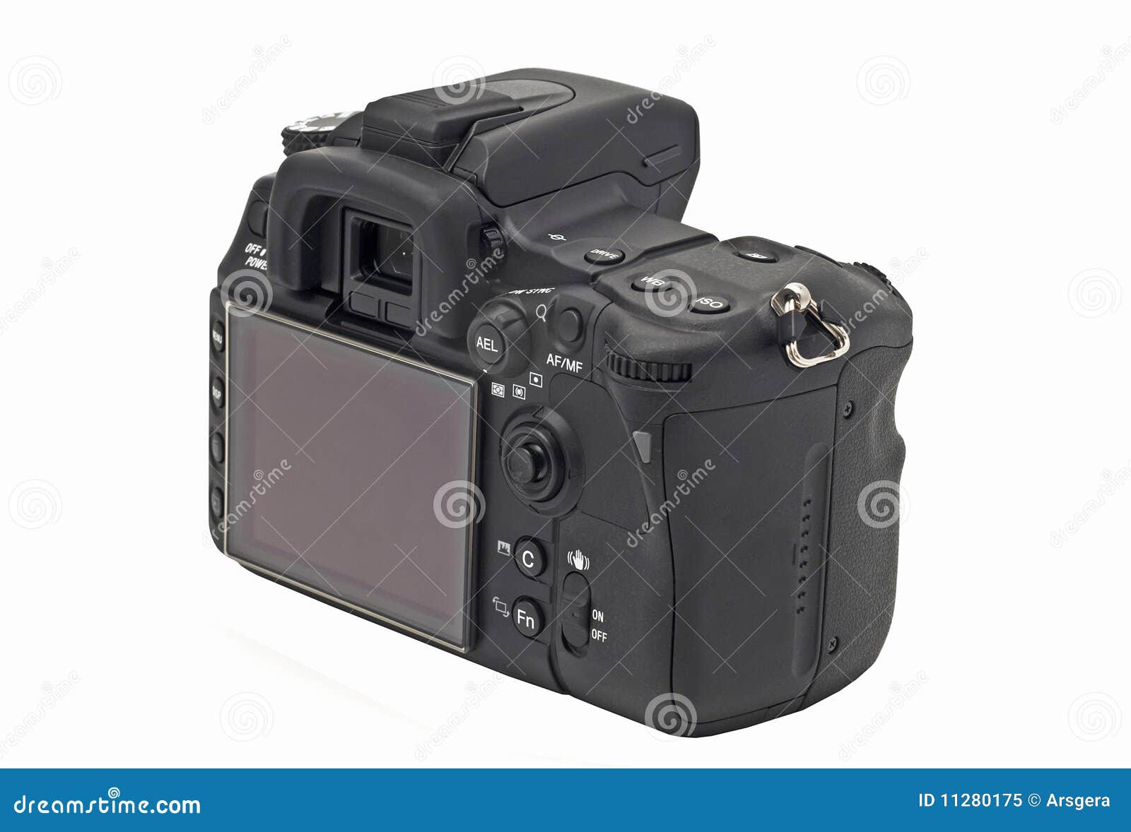 Rear View of Professional Dslr Camera Stock Image - Image of dark ...