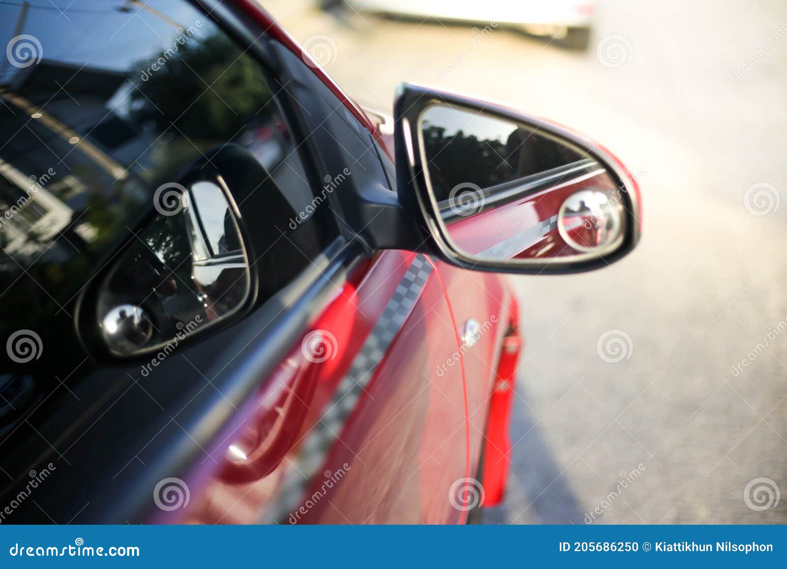 Rear view of a red car stock photo. Image of coupe, drive - 205686250