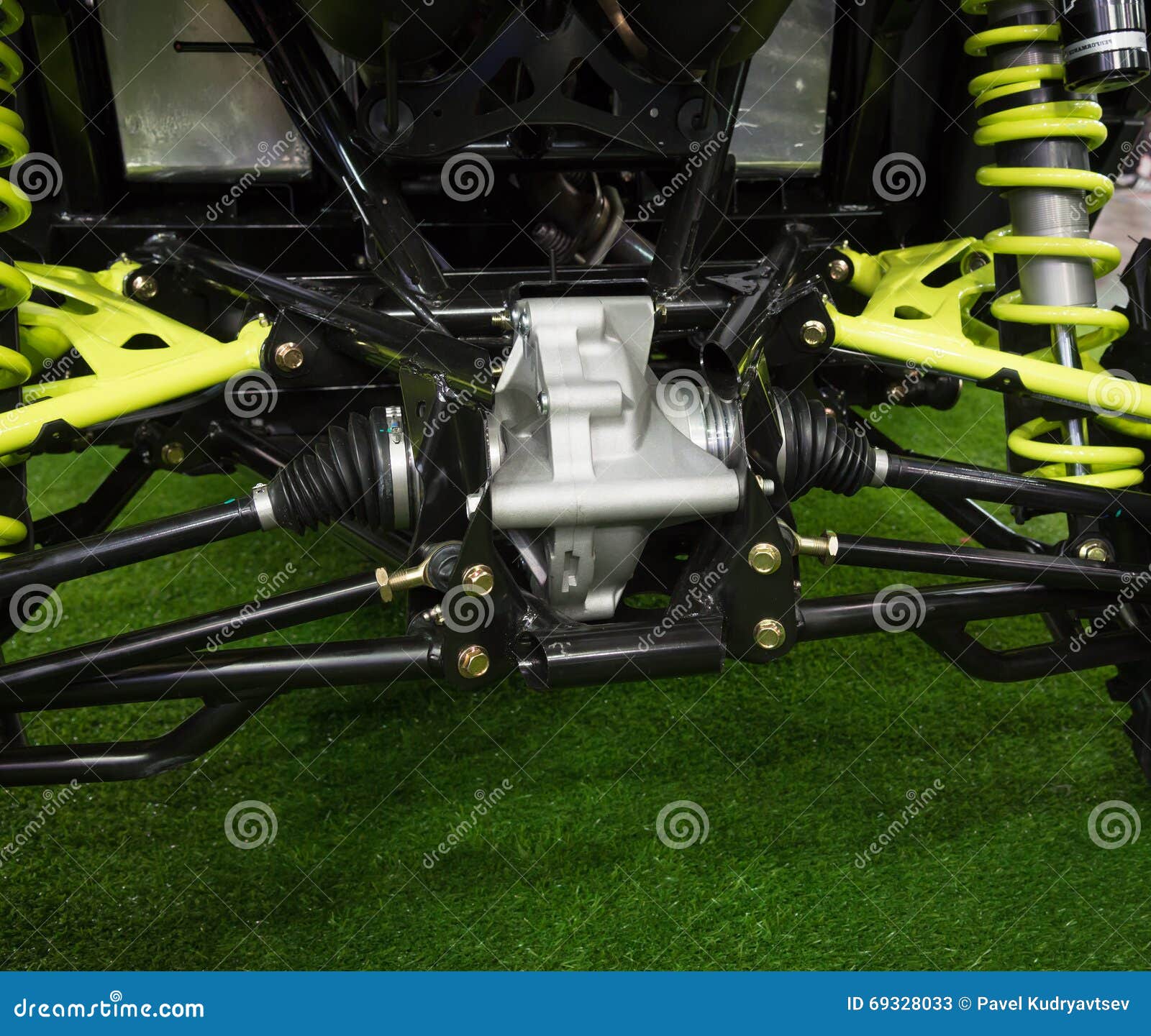 Rear View Reducer and Axle of New Modern Tractor Stock Image - Image of ...
