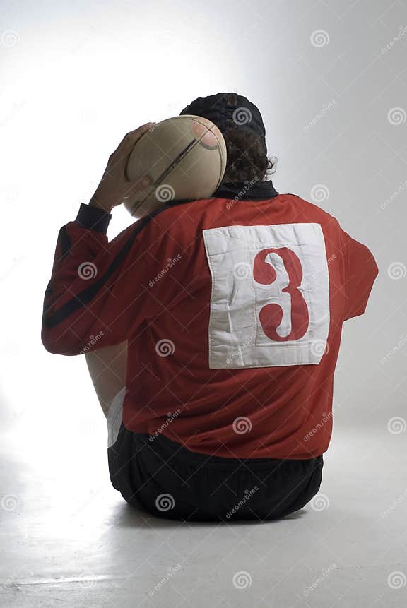 Rear View Rugby-Vertical stock image. Image of athletic - 5800749