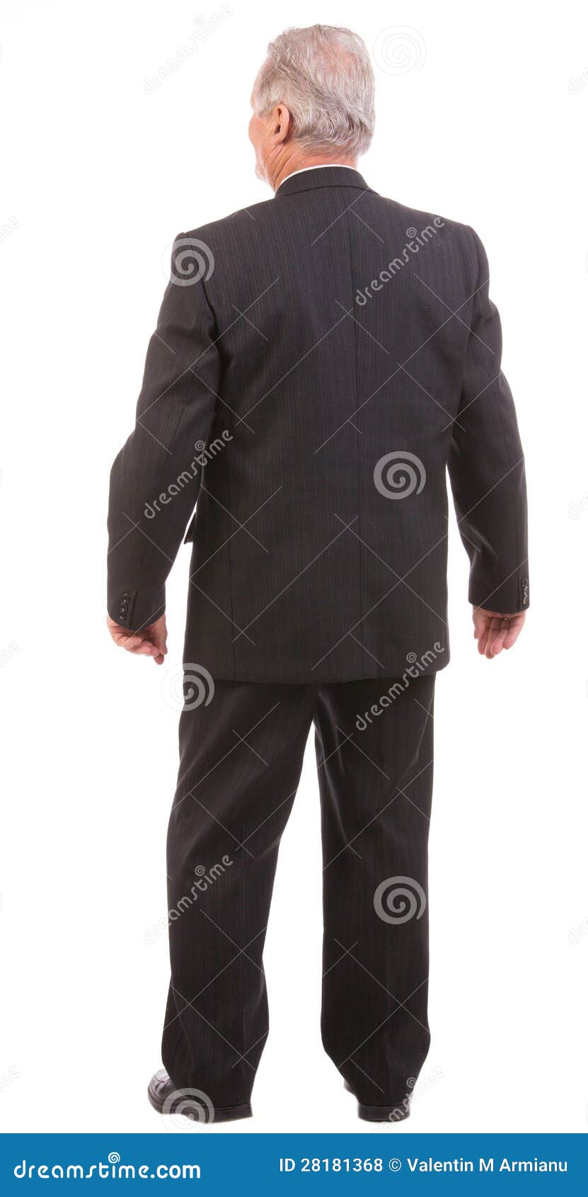 Rear View of a Senior Business Man Stock Photo - Image of professional ...