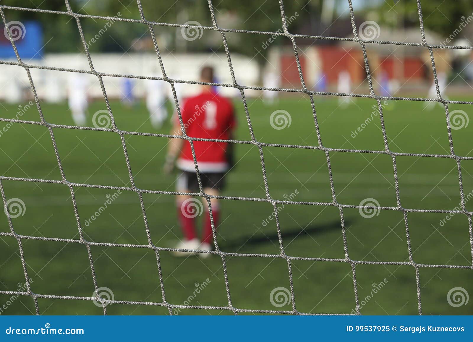 Rear View of Soccer Goalkeeper Stock Image - Image of athlete, match ...