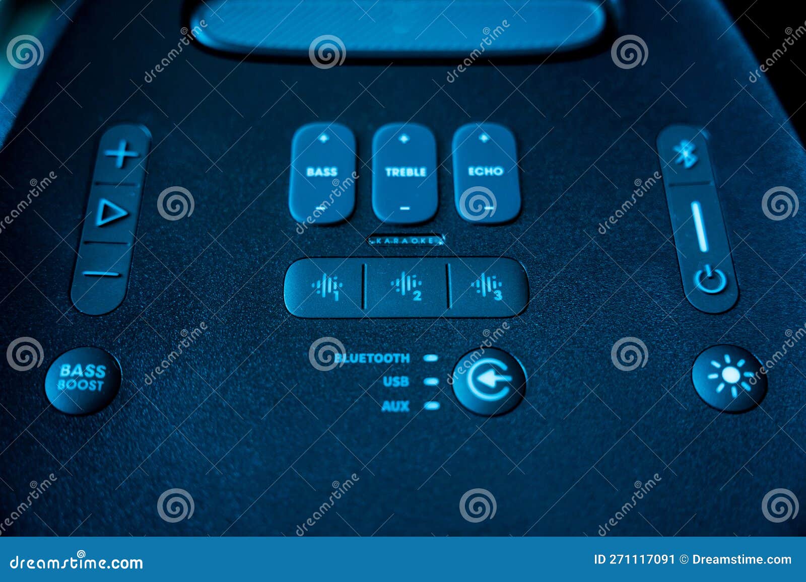 Rear View of Speaker Amplifier and Equalizer at Music Studio Stock ...
