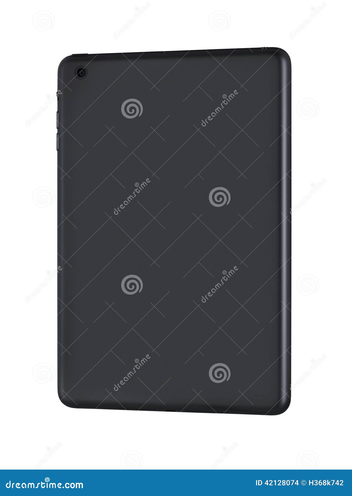 Rear View of a Tablet Isolated on White Stock Photo - Image of mobile ...