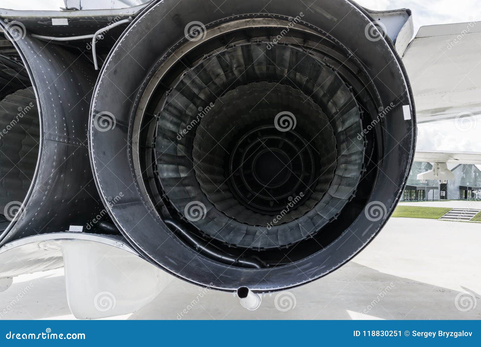 Jet aircraft turbine stock image. Image of tail, airplane - 118830251