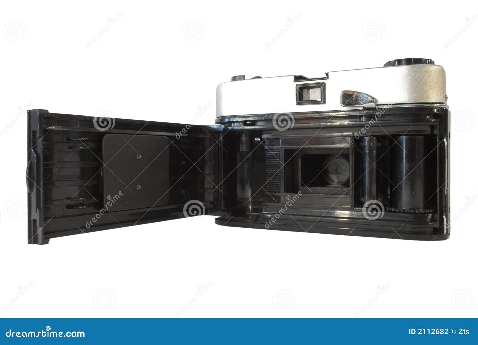 Rear View of Vintage Film Camera Stock Photo - Image of memories, body ...