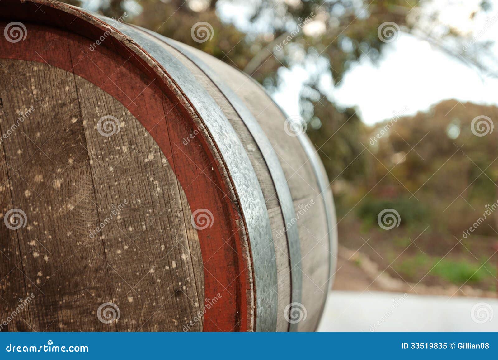 Rear view of a wine barrel stock image. Image of traditional - 33519835
