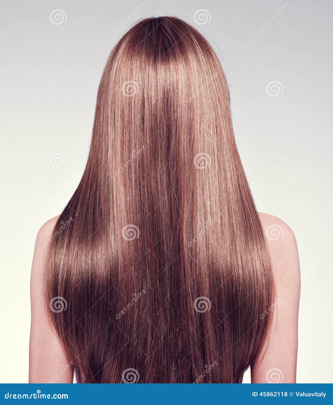 Rear View of the Woman with Long Hair Stock Photo - Image of woman ...