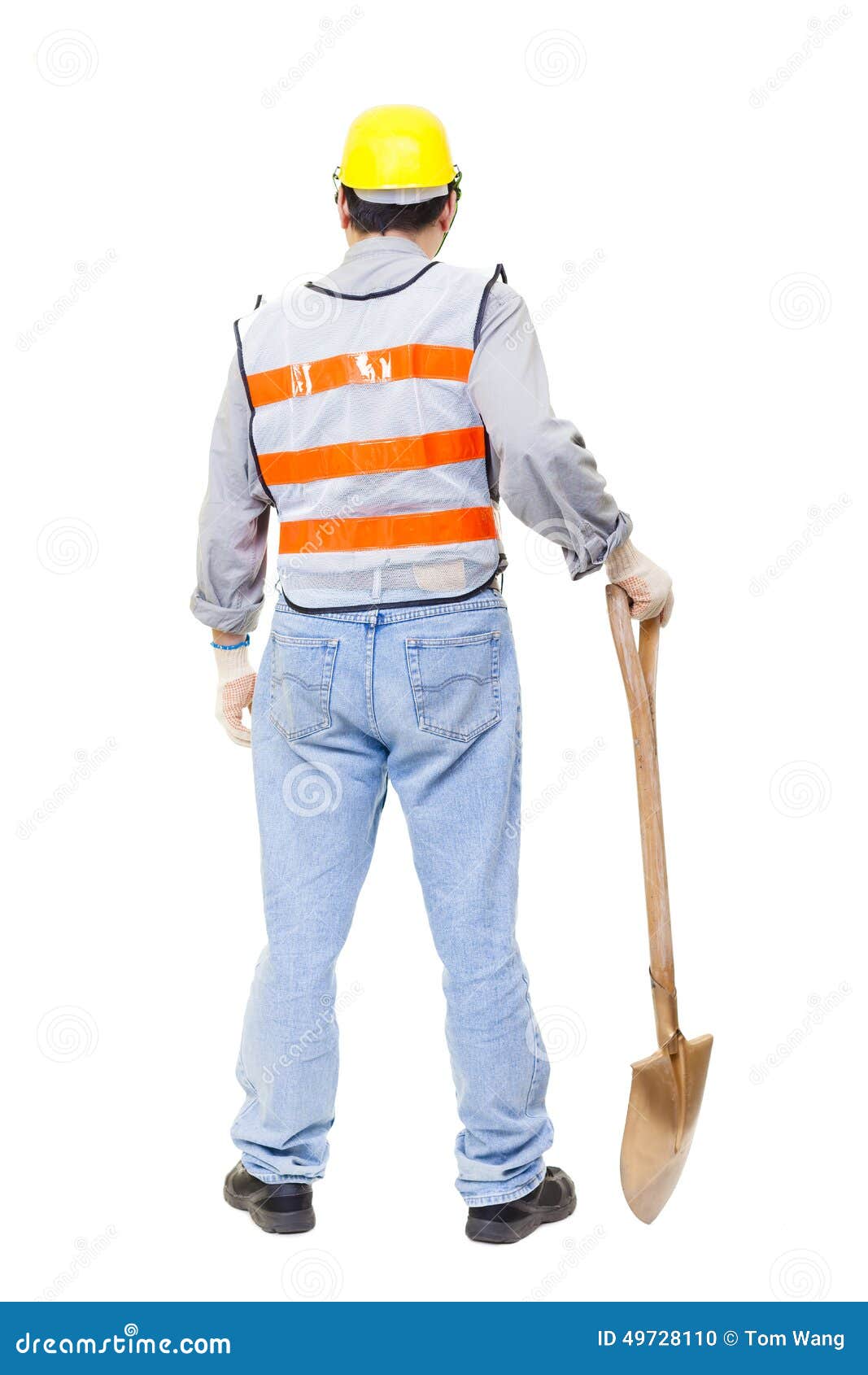 Top View Worker Checking Big Led Screen Panels Wires. Technician ...