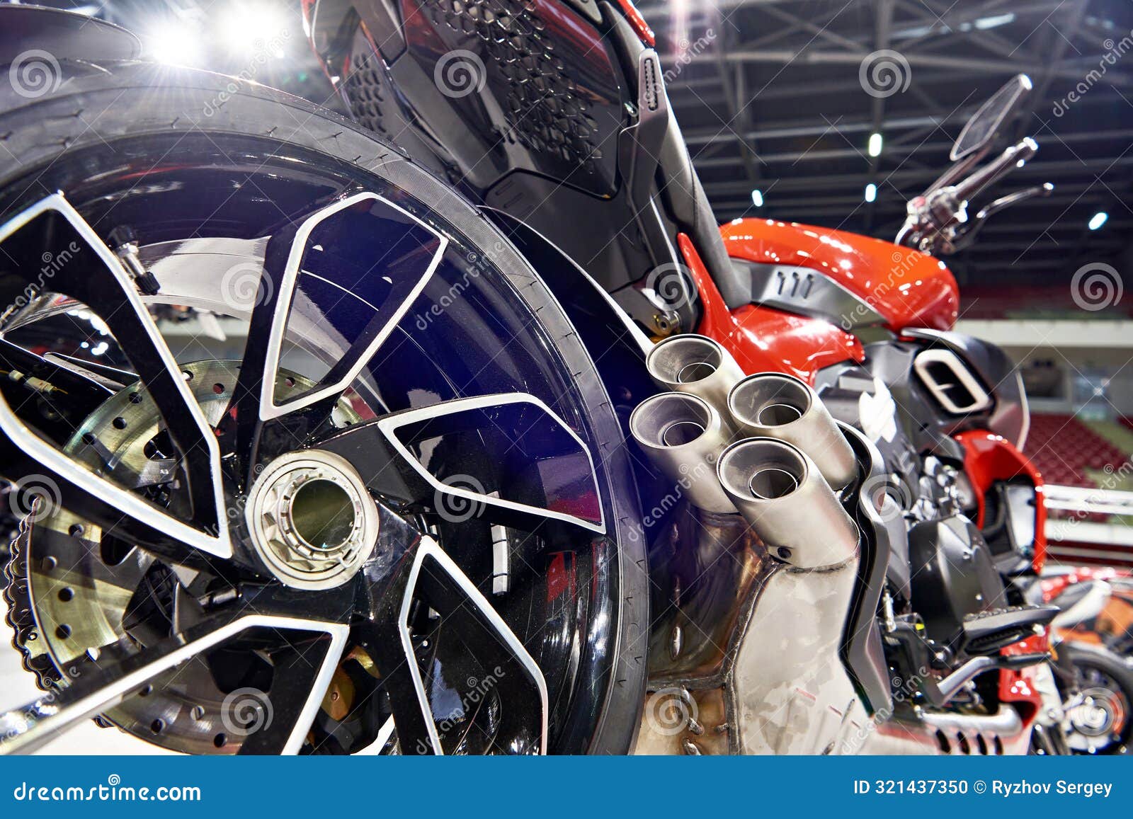 Rear wheel of motorcycle stock photo. Image of machine - 321437350