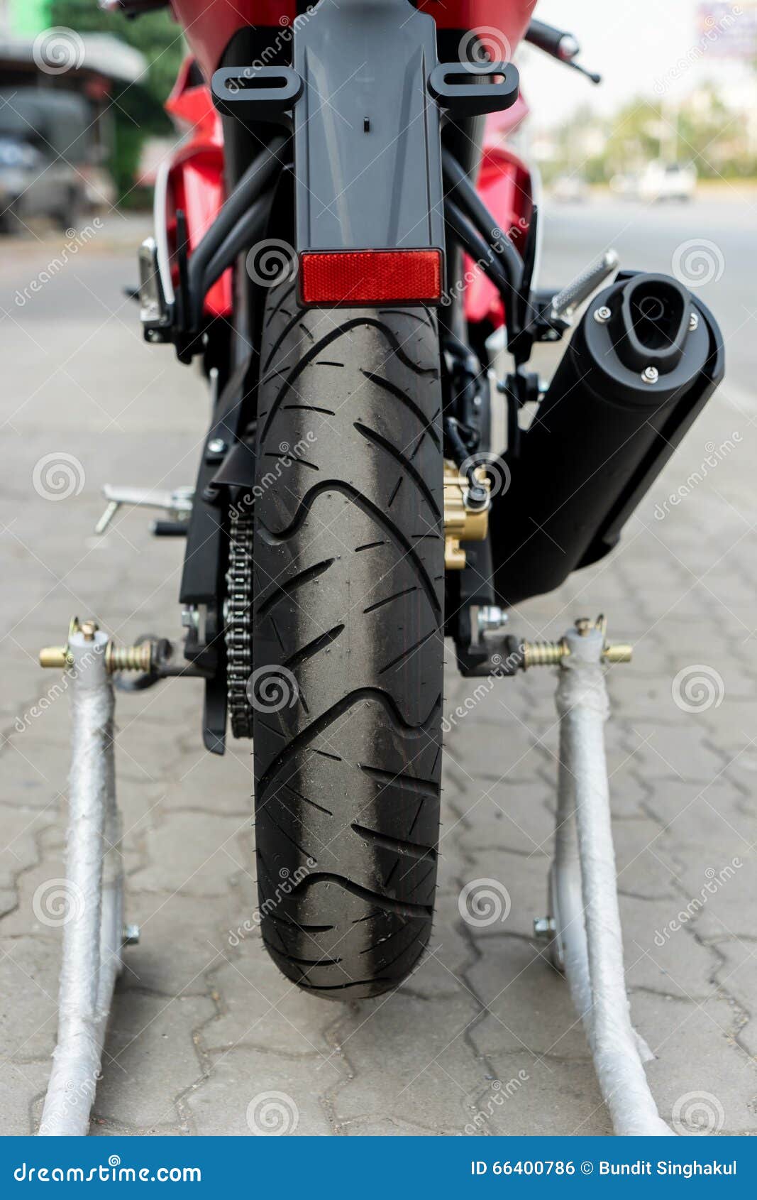Rear wheel of motorcycle stock photo. Image of chrome - 66400786