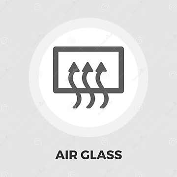 Rear Window Defrost Flat Icon Stock Vector - Illustration of circle ...