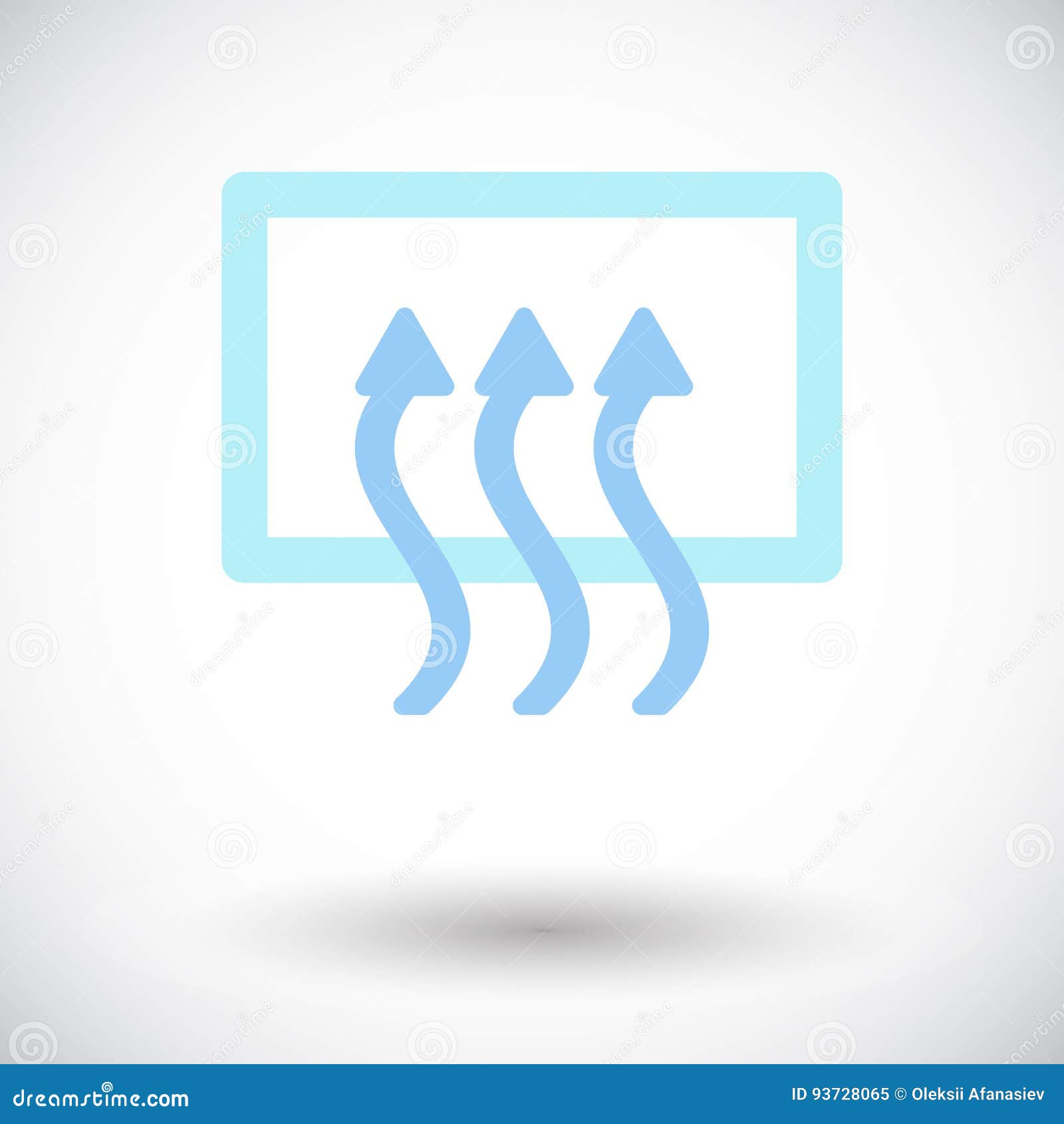 Rear Window Defrost Icons In Color Illuminated Glass Buttons Vector ...