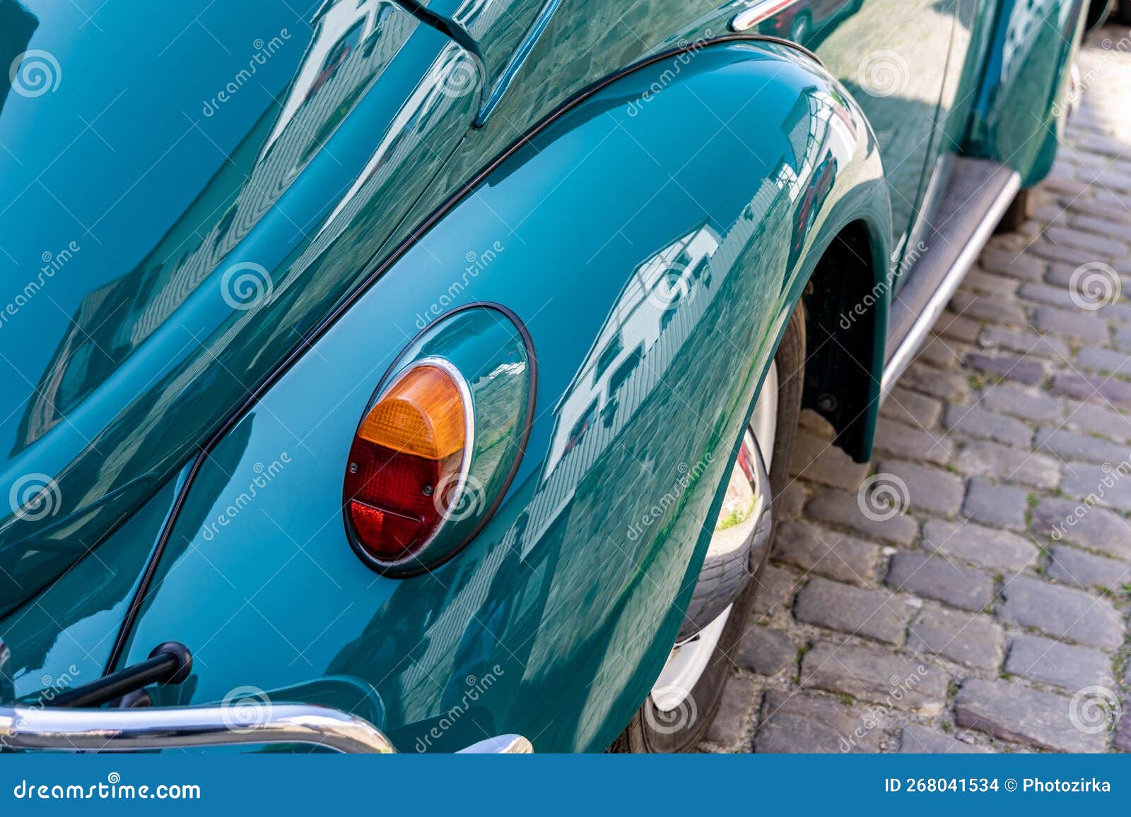 Rear Wing of a Vintage Retro Car Stock Photo - Image of outdoor, bumper ...