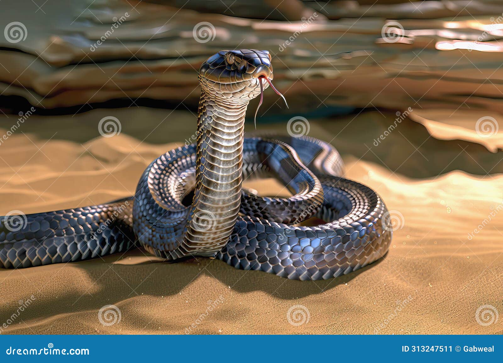 King Cobra, Asia, AI Generated Stock Illustration - Illustration of ...